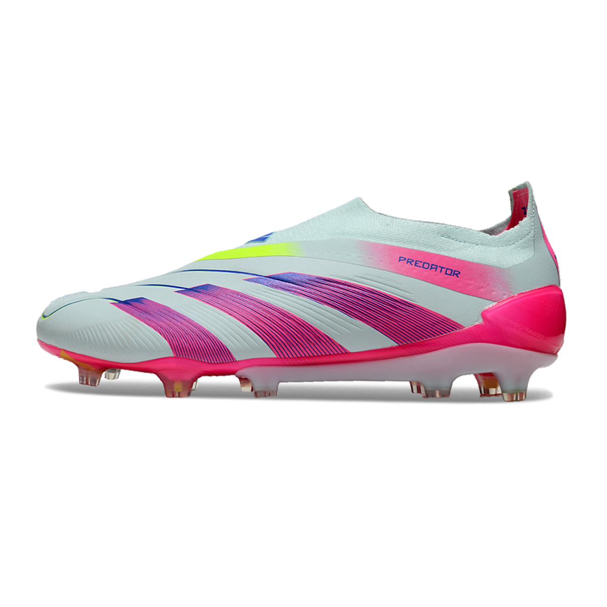 Chuteira Campo Adidas Predator LL Elite FG Branca e Rosa